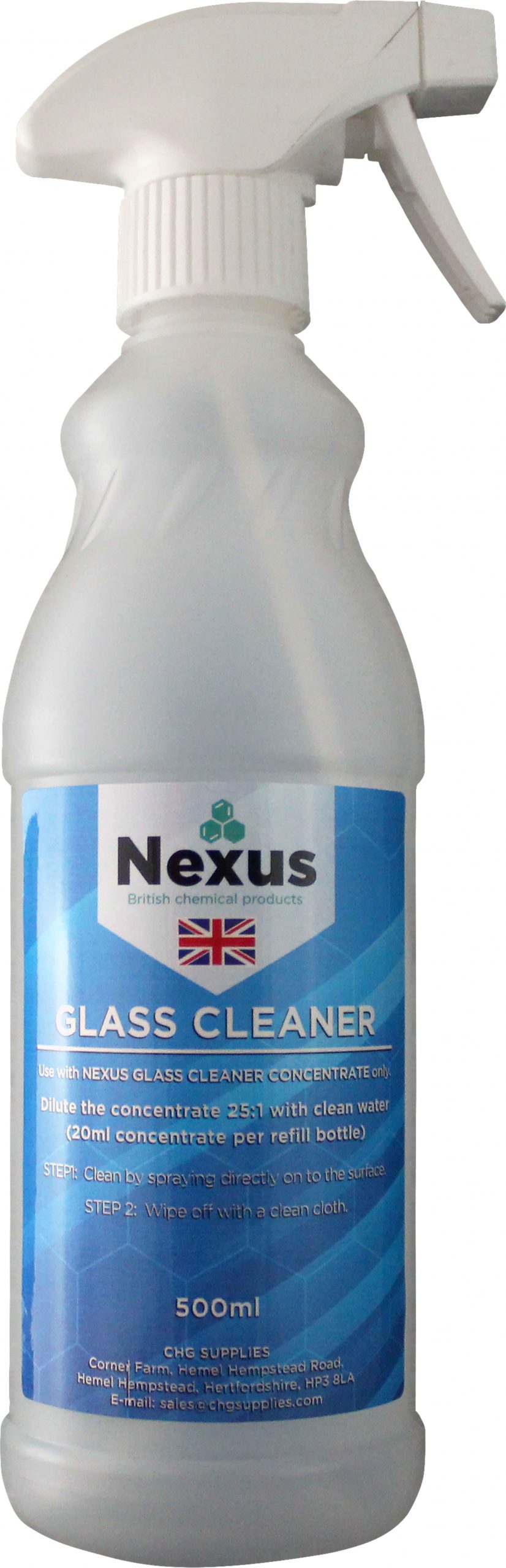 Nexus Glass Cleaner Trigger Bottle - CHG Supplies